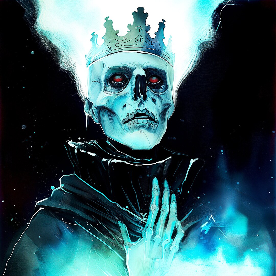The Queen of Death. Concept Art Watercolour Artwork. Art Print and ...