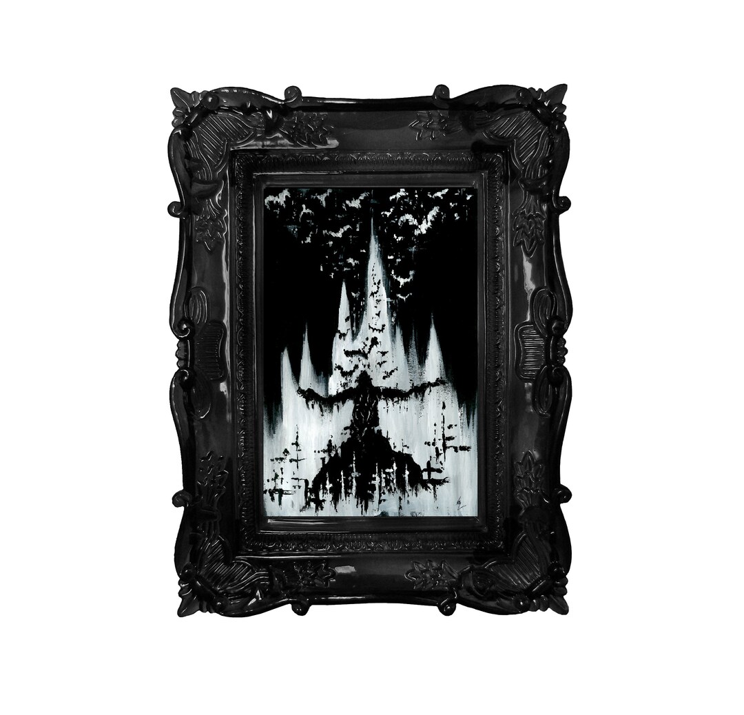 The Calling of the Raven. Gothic Home Decor, Witch and Raven Poster ...