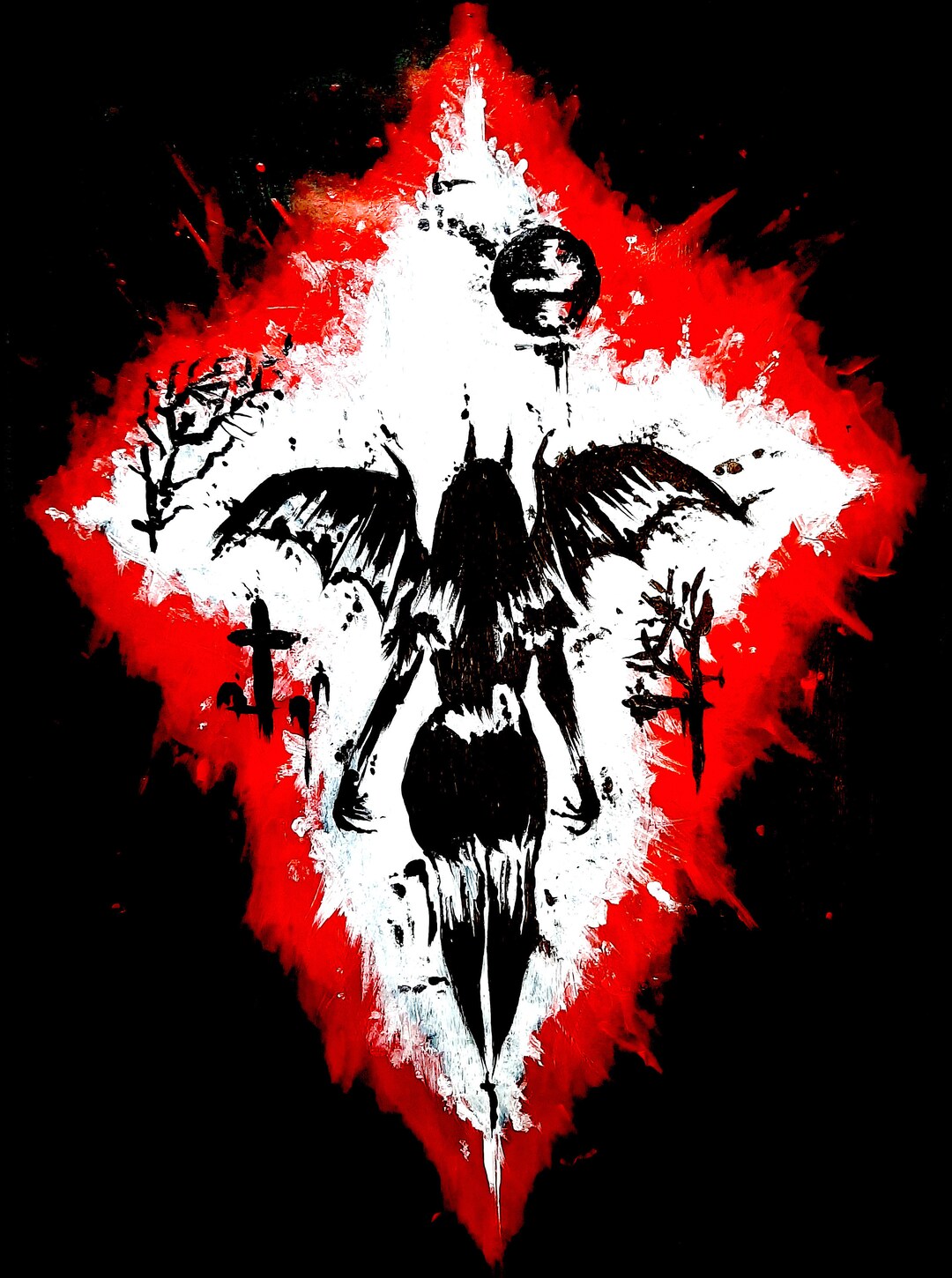 Her Devilish Power. Gothic Home Décor Canvas Wall Art. - Etsy