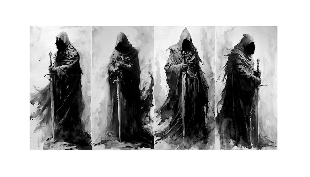 Nazgul Digital Oil Painting. Lord of the Rings Dark Series. Art Print ...