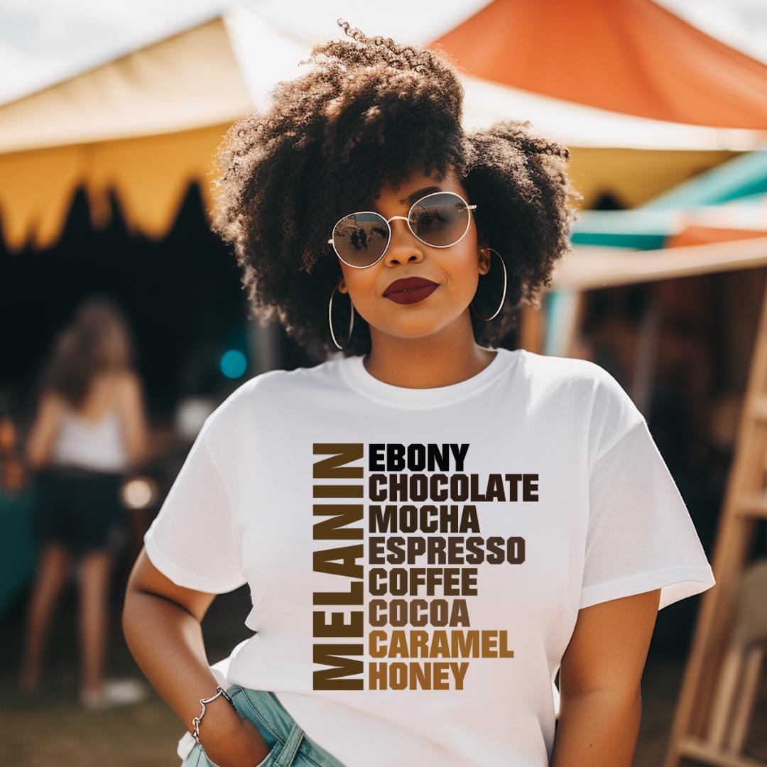 Melanin Shades PNG | Black Girl Magic Empowerment Design | Afro Pride ...