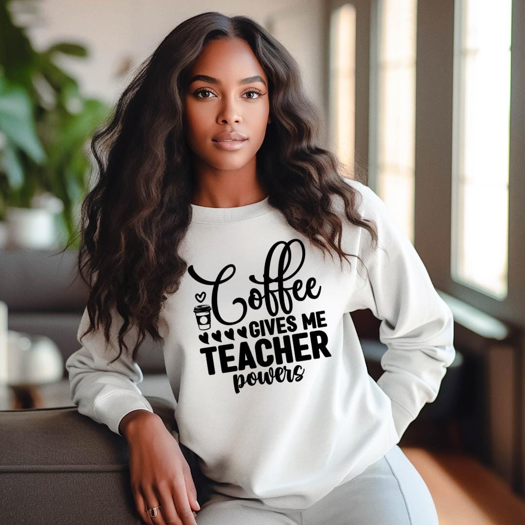 Coffee Gives Me Teacher Powers PNG, Teacher Gift (digital Download) - Etsy