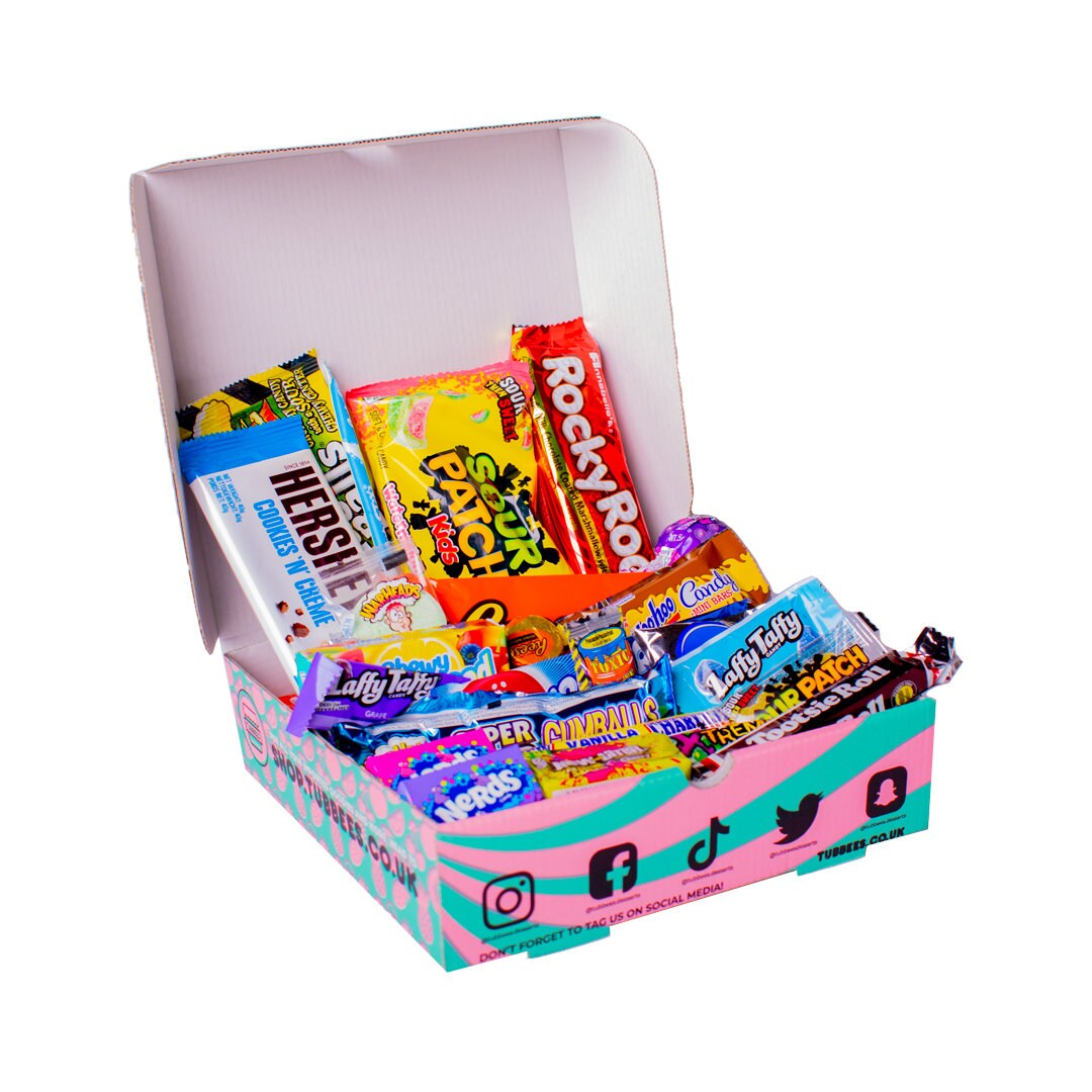 Tubbees USA Jumbo Selection Box, American Gift Box, Chocolate and ...