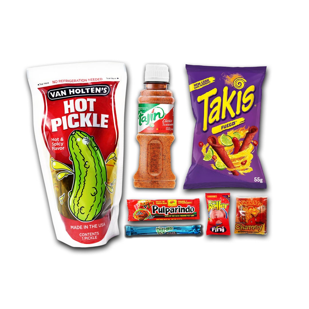 Taki Chamoy Pickle Kit Fruit Roll Ups Fizzy Roll Ups Etsy Uk
