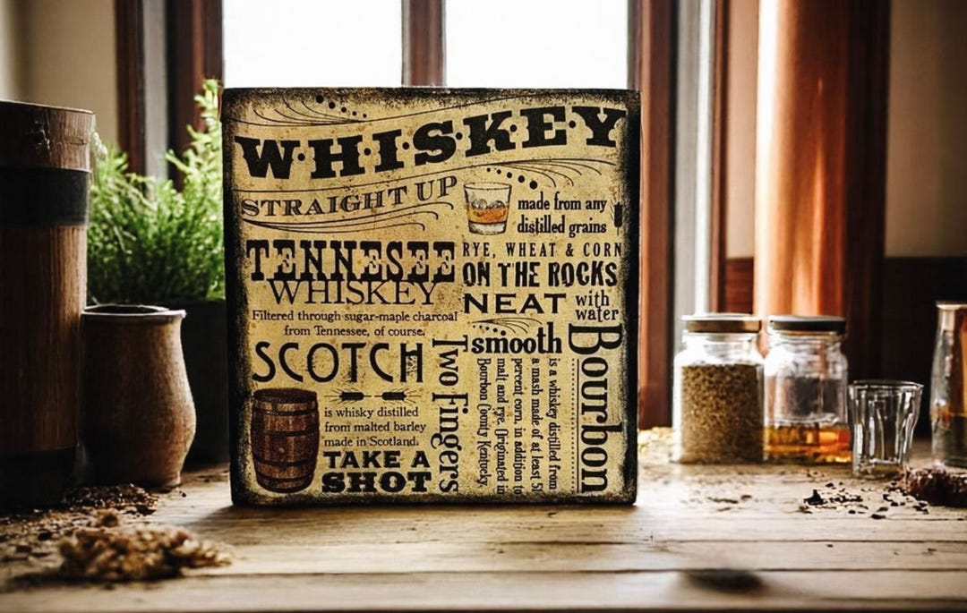 Mini Bar Signs, Fun Cocktail Wood Decor, Small Tiered Tray Signs, Mini ...