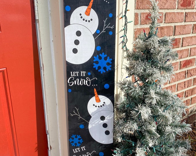 Hello There Winter Wood Sign, Christmas Home Decor, Seasonal Porch Sign ...