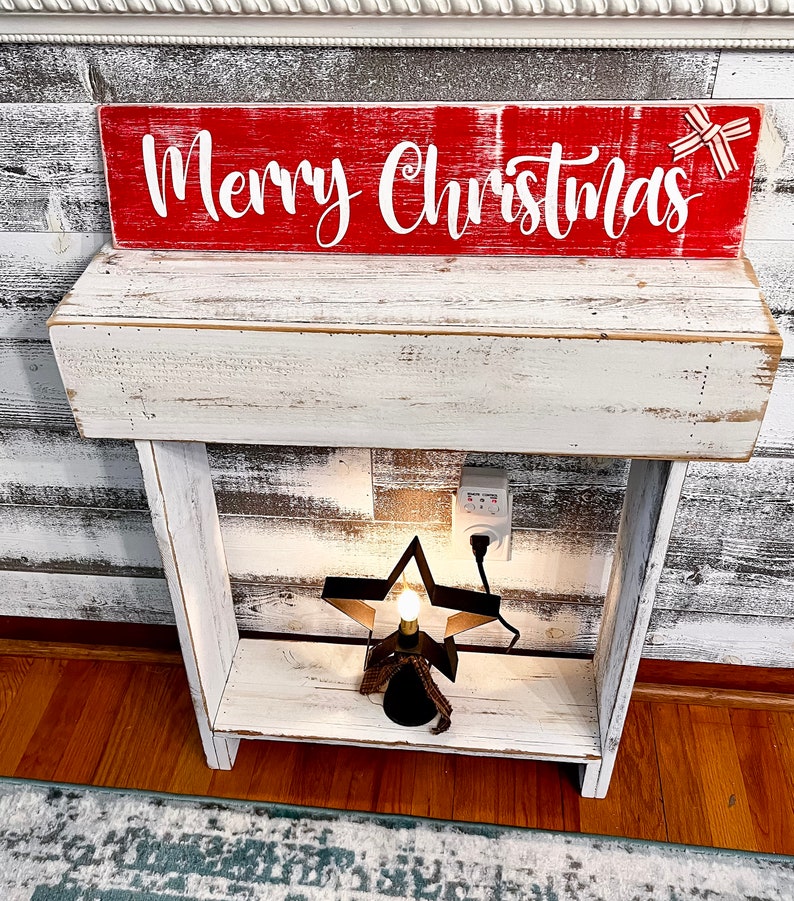 Christmas Signs Farmhouse Signs Rustic Wall Decor Merry - Etsy