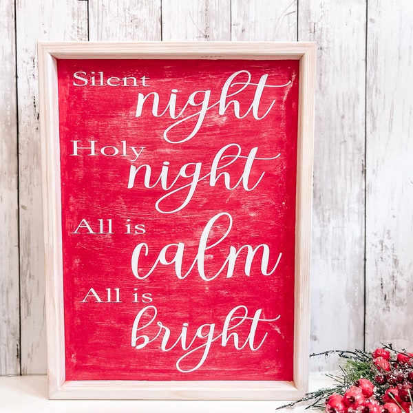 All is Calm All is Bright Sign - Etsy