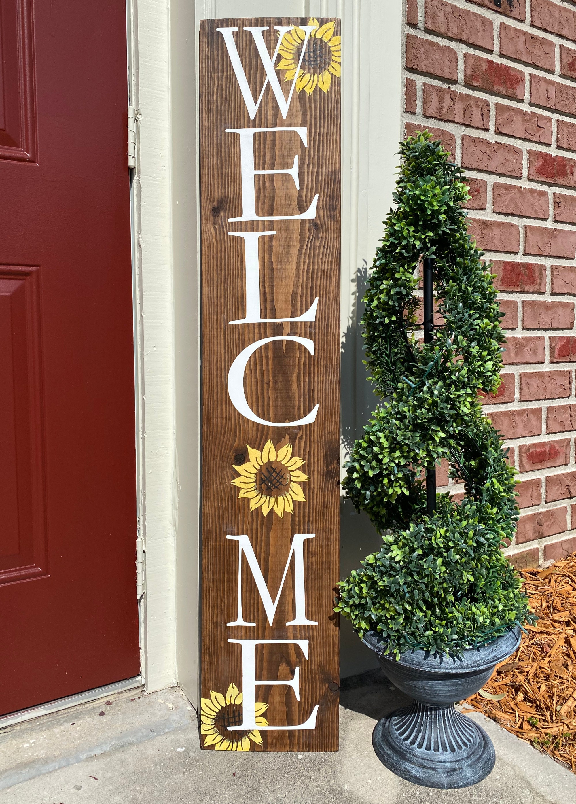 Welcome Porch Sign Front Porch Sign Outdoor Porch Sign | Etsy