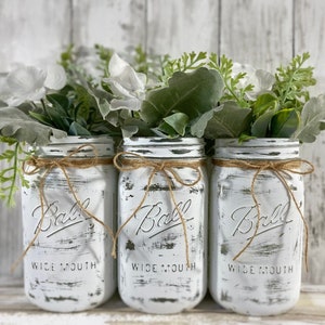 Farmhouse Mason Jars Centerpiece Farmhouse Home Décor | Etsy
