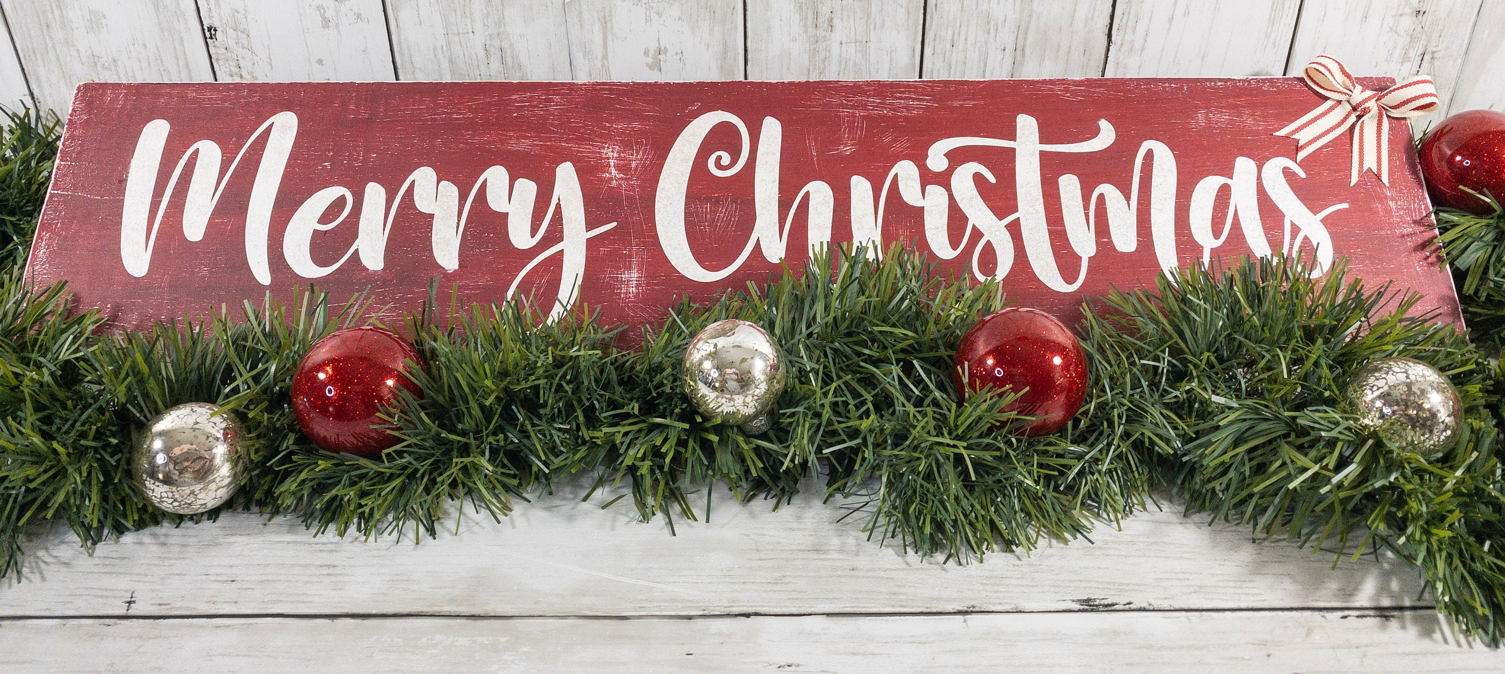 Christmas Signs Farmhouse Signs Rustic Wall Decor Merry - Etsy