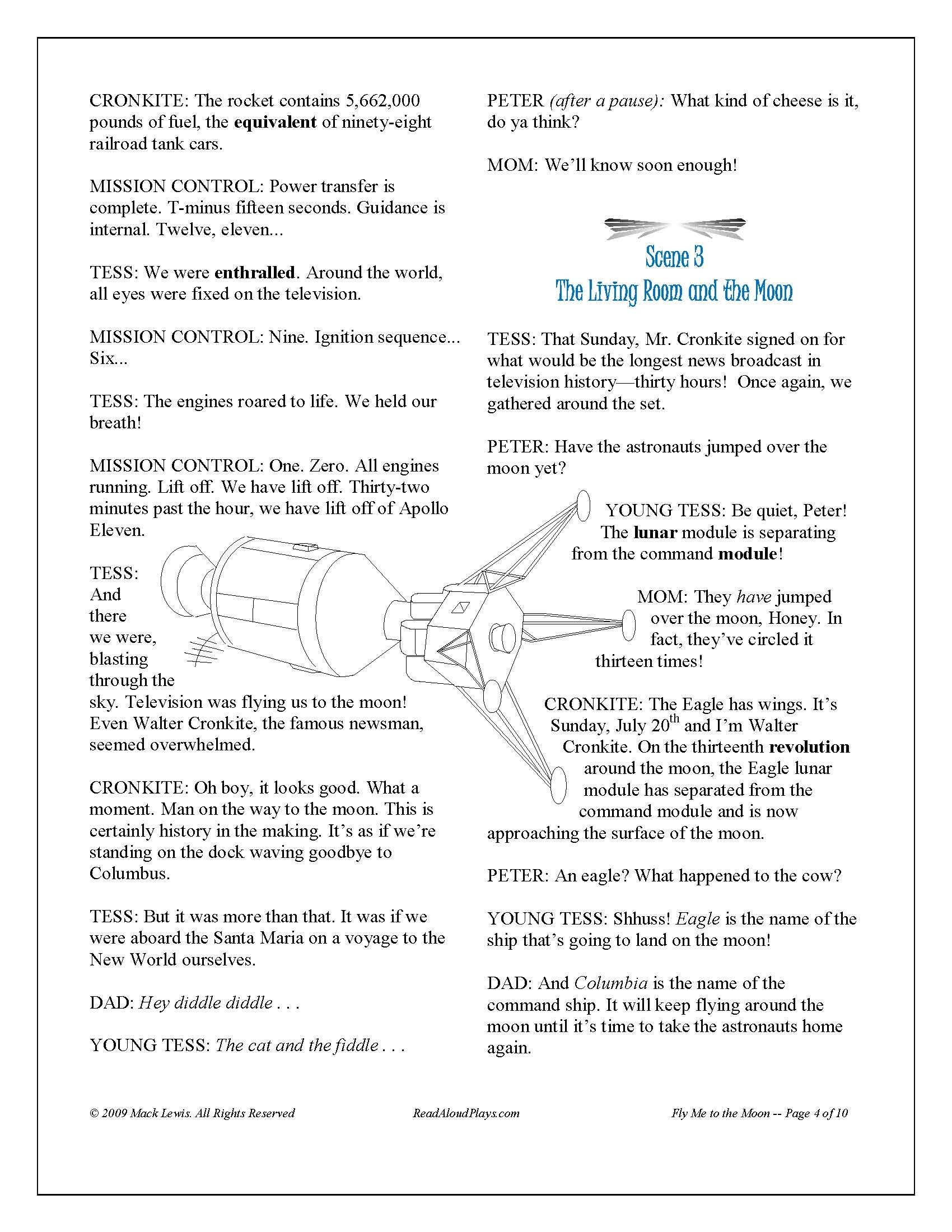 Apollo Moon Landing Readers Theater Play Script - Etsy UK