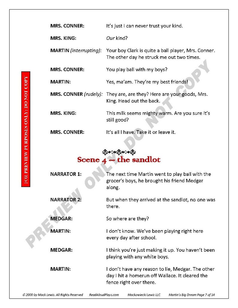 Martin's Big Dream Reader's Theater: the Childhood of Martin Luther ...