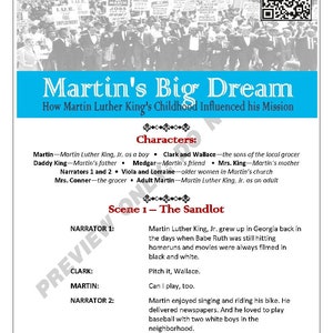Martin's Big Dream Reader's Theater: the Childhood of Martin Luther ...