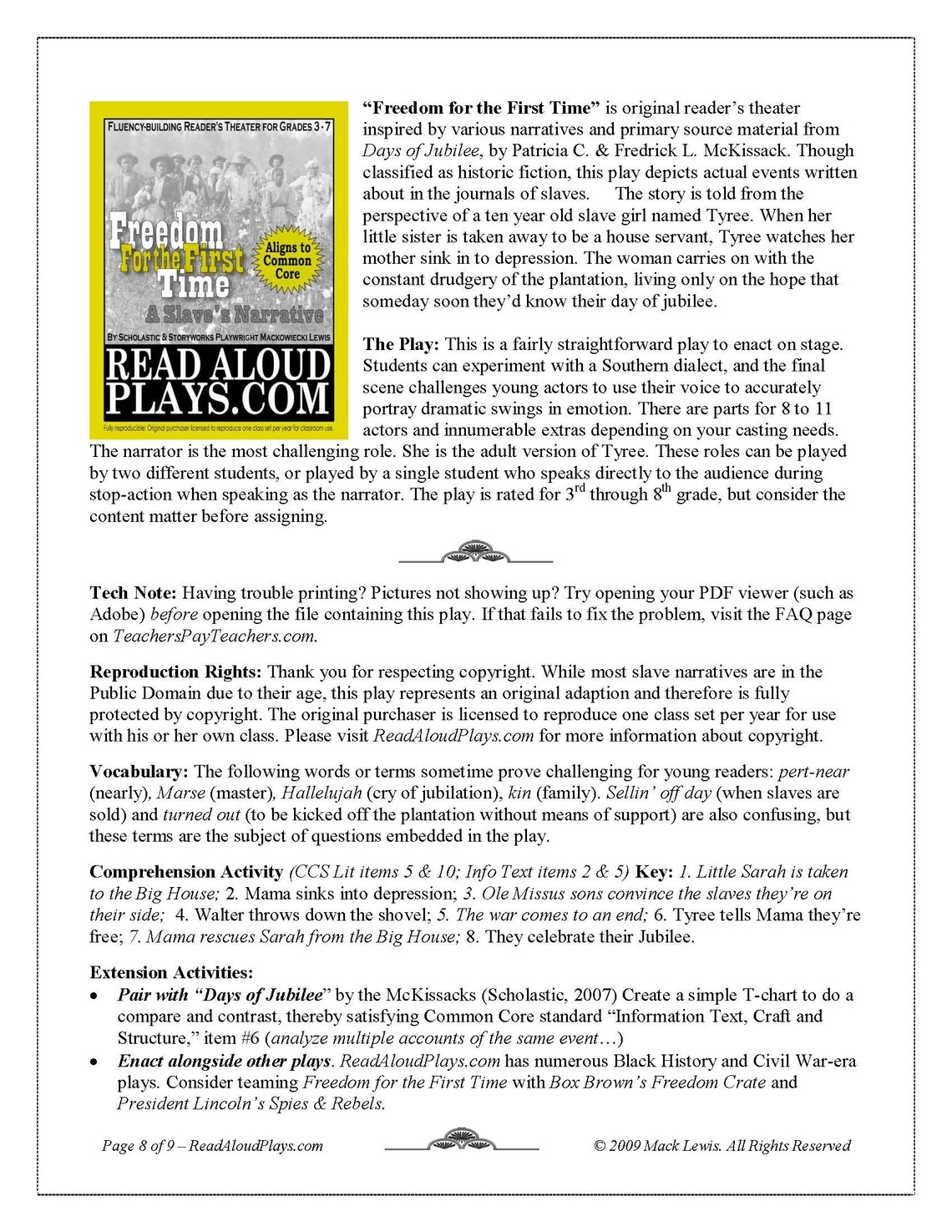 Juneteenth: Freedom for the First Time Readers Theater - Etsy