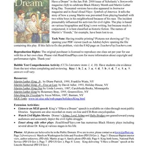 Martin's Big Dream Reader's Theater: the Childhood of - Etsy