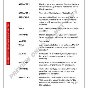 Martin's Big Dream Reader's Theater: the Childhood of Martin Luther ...