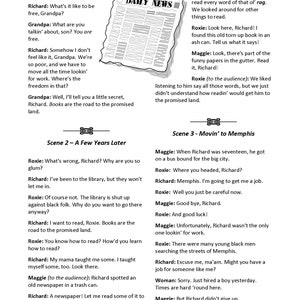 The Library Card Black History Reader's Theater - Etsy