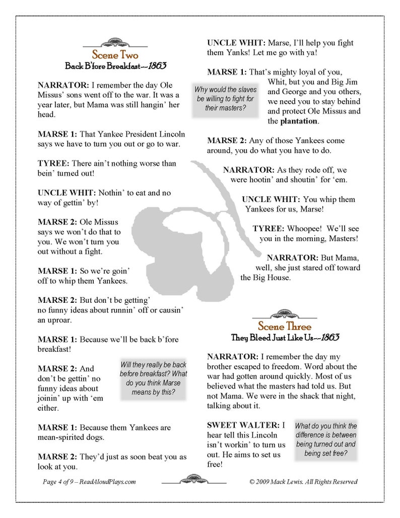 Juneteenth: Freedom for the First Time Readers Theater - Etsy