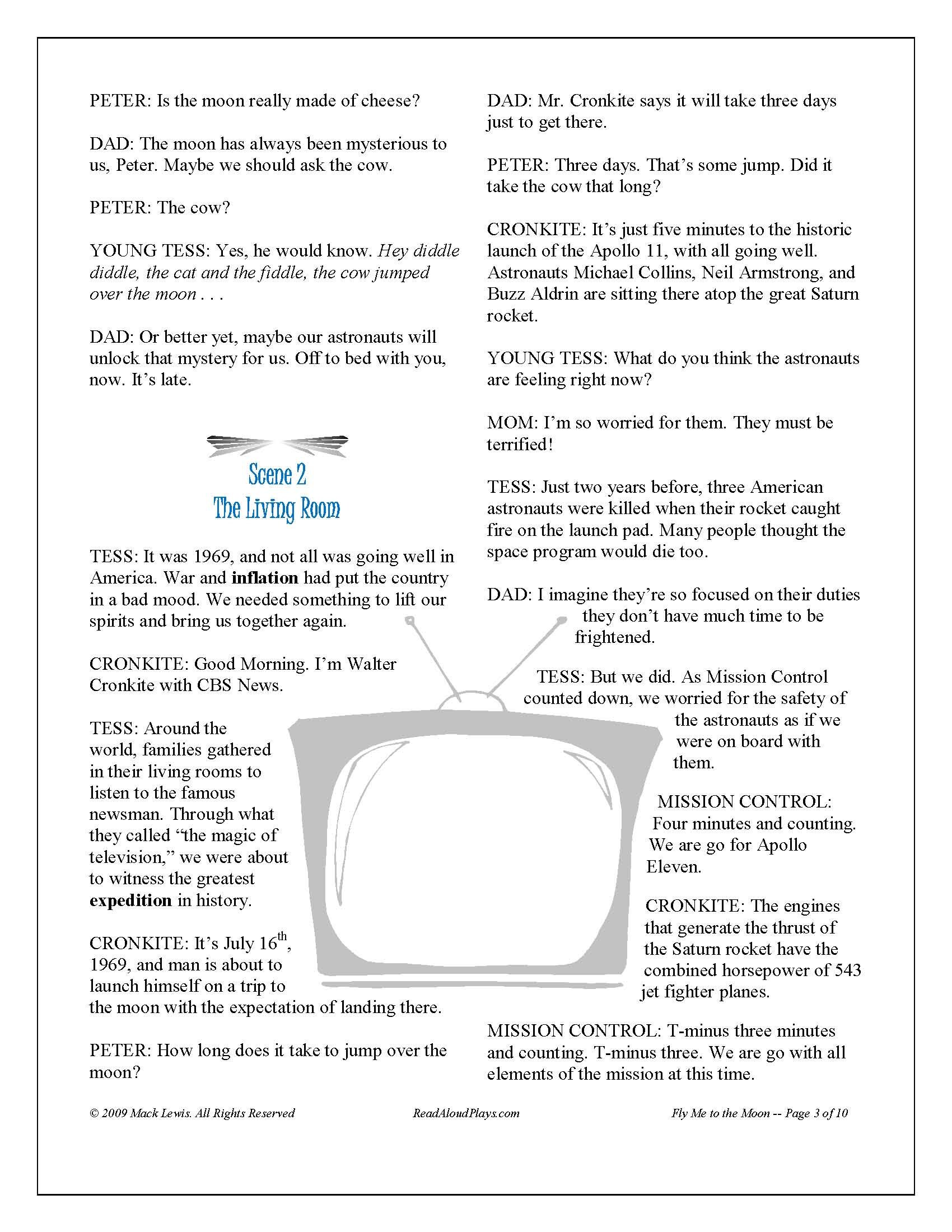 Apollo Moon Landing Readers Theater Play Script - Etsy UK