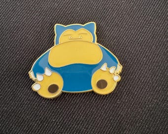 Snorlax Hard Enamel Pin Pokemon - Etsy