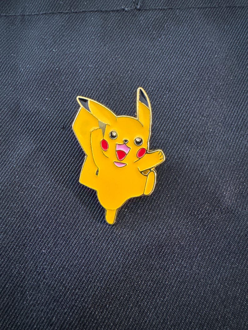 Pikachu Enamel Pin - Etsy