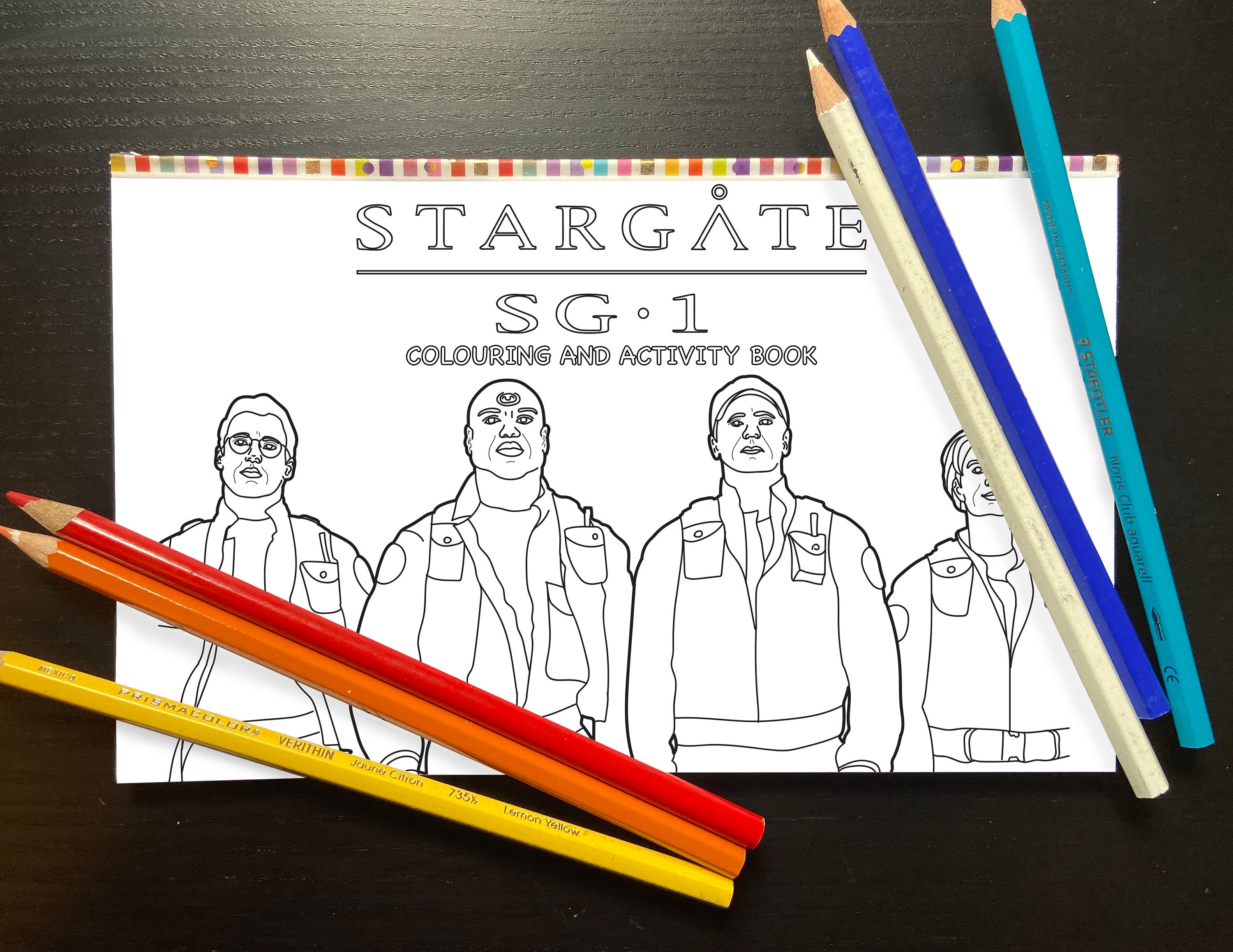 Stargate SG1 Adult Coloring Actividad y Puzzle Book 2 | Etsy