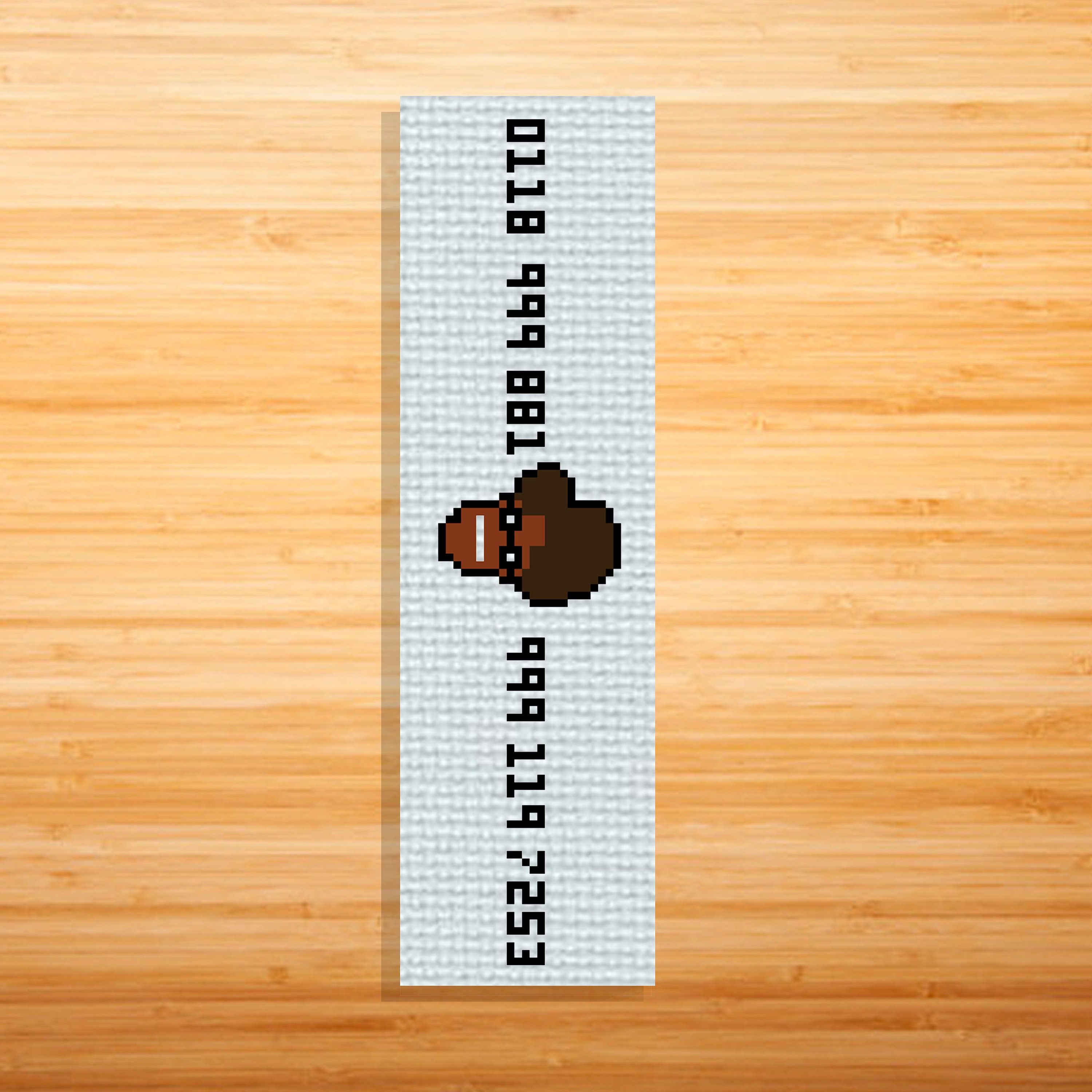 IT Crowd Cross Stitch Bookmark Pattern 0118 999 881 999 119 - Etsy