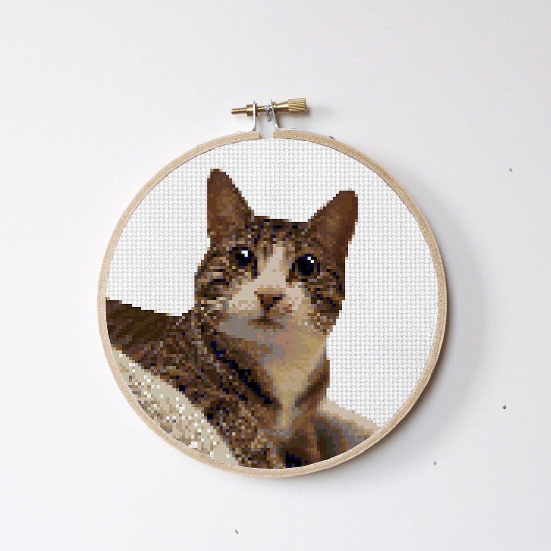 Custom Pet Cross Stitch Pattern Pet Photos to Pattern Digital Purchase ...