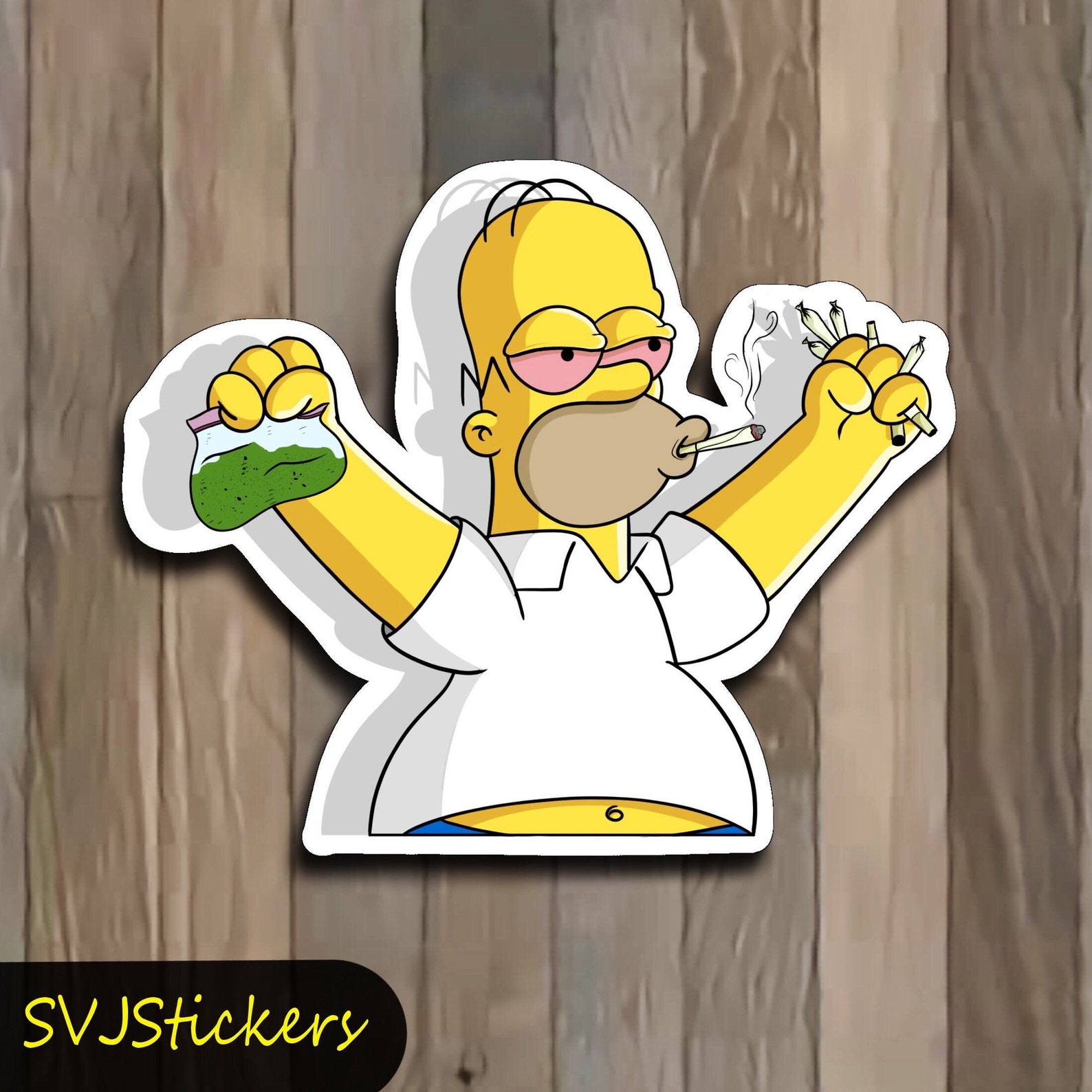 Stoned Homer sticker - Etsy.de