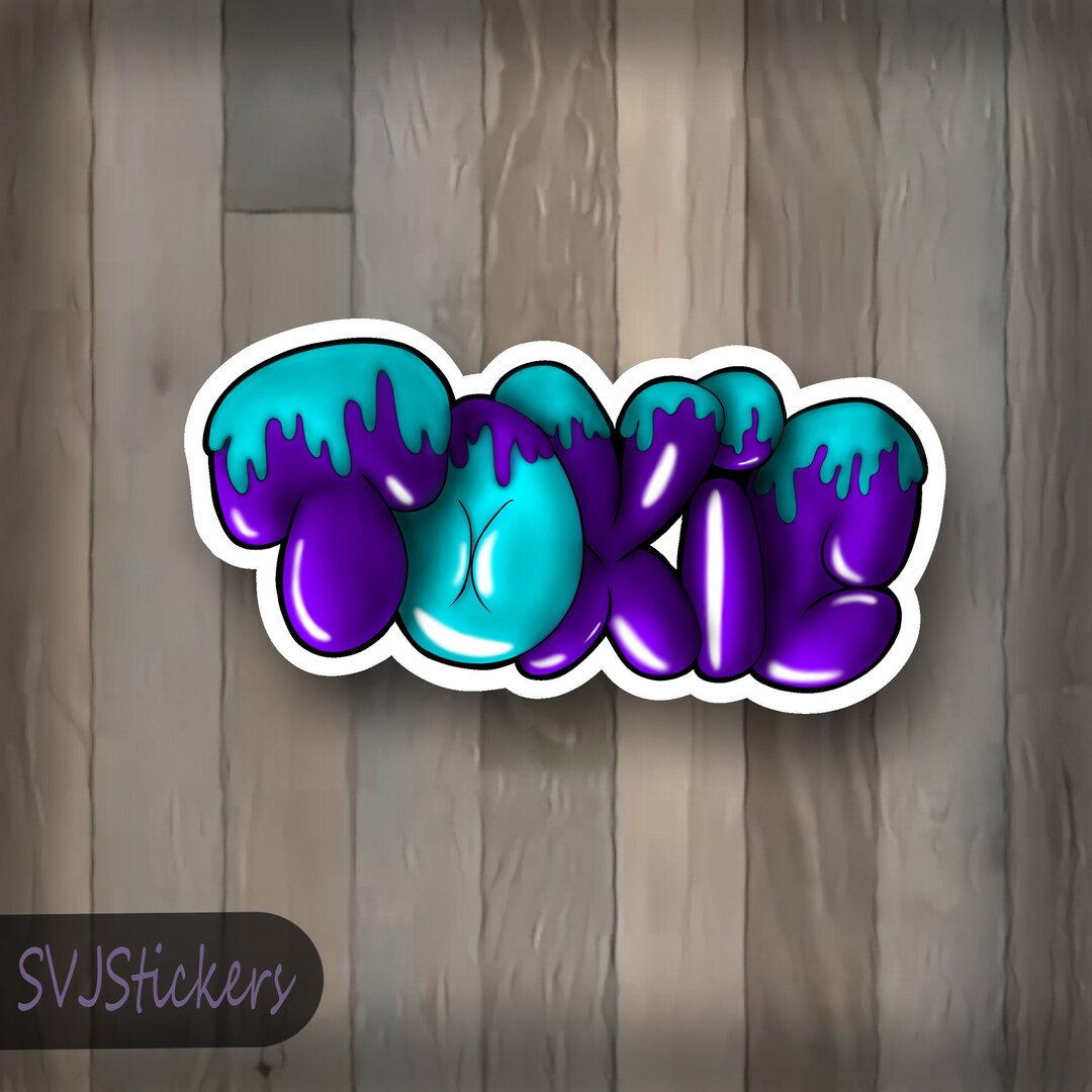 Toxic Graffiti Sticker - Etsy