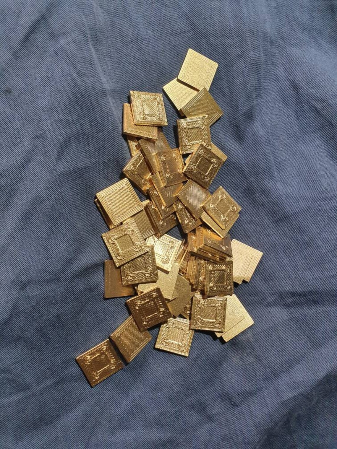 Gold Coloured Game Tokens. X50 - Etsy