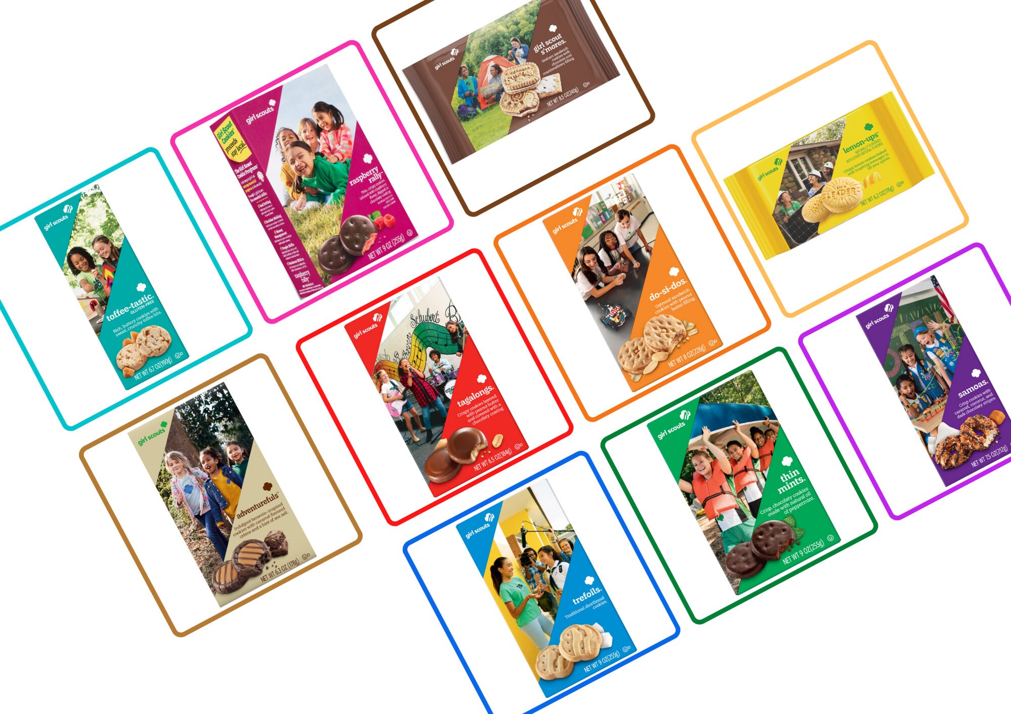 Girl Scout Cookie Memory Game - Little Brownie - Etsy