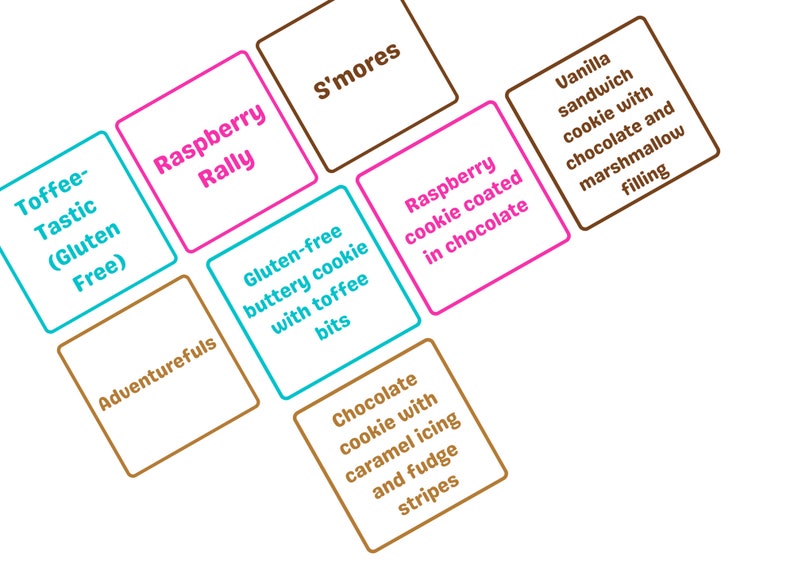 Girl Scout Cookie Memory Game - Little Brownie - Etsy