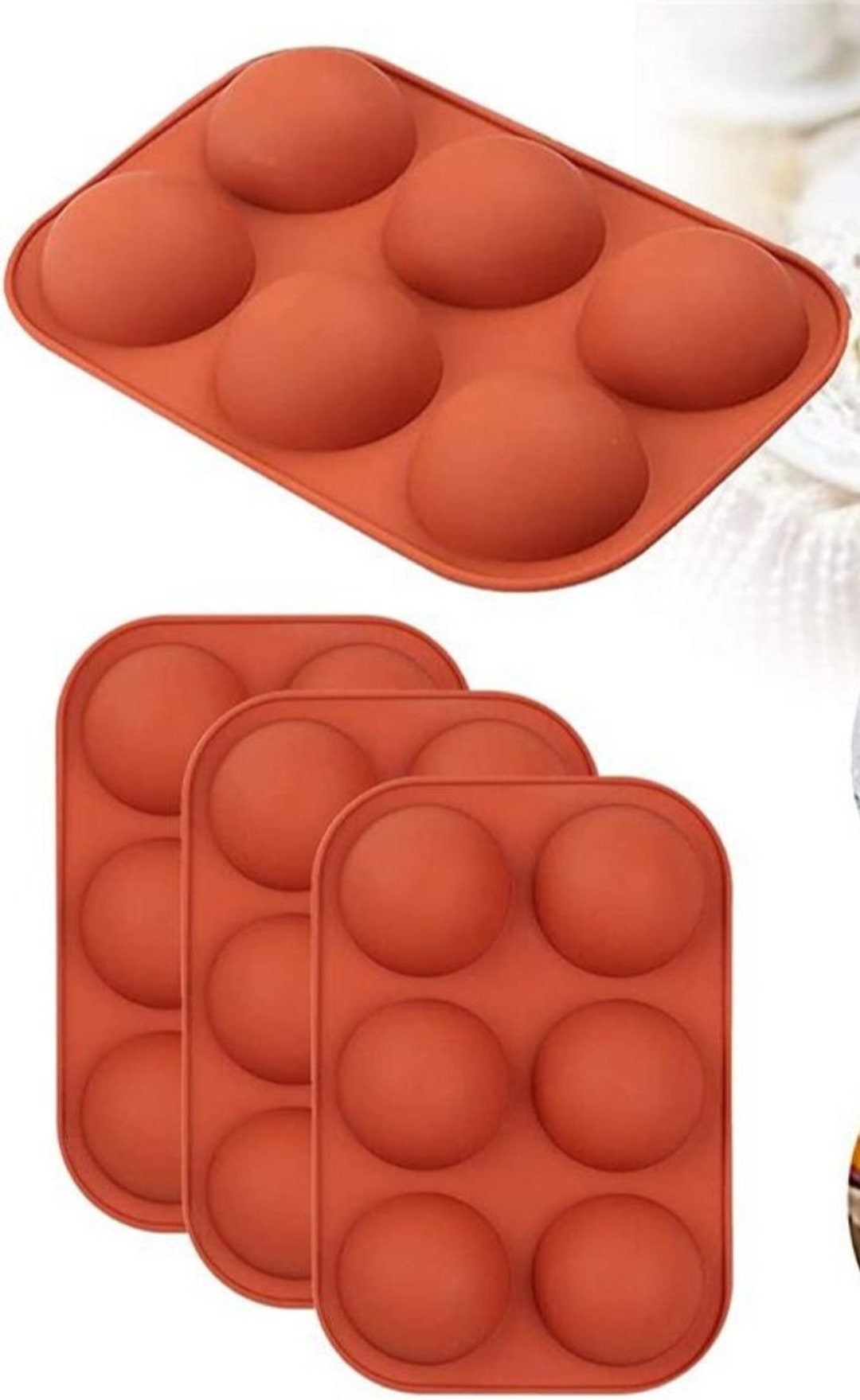 Small Half Sphere Molds for Hot Chocolate Bombs (2 Pieces) - Etsy