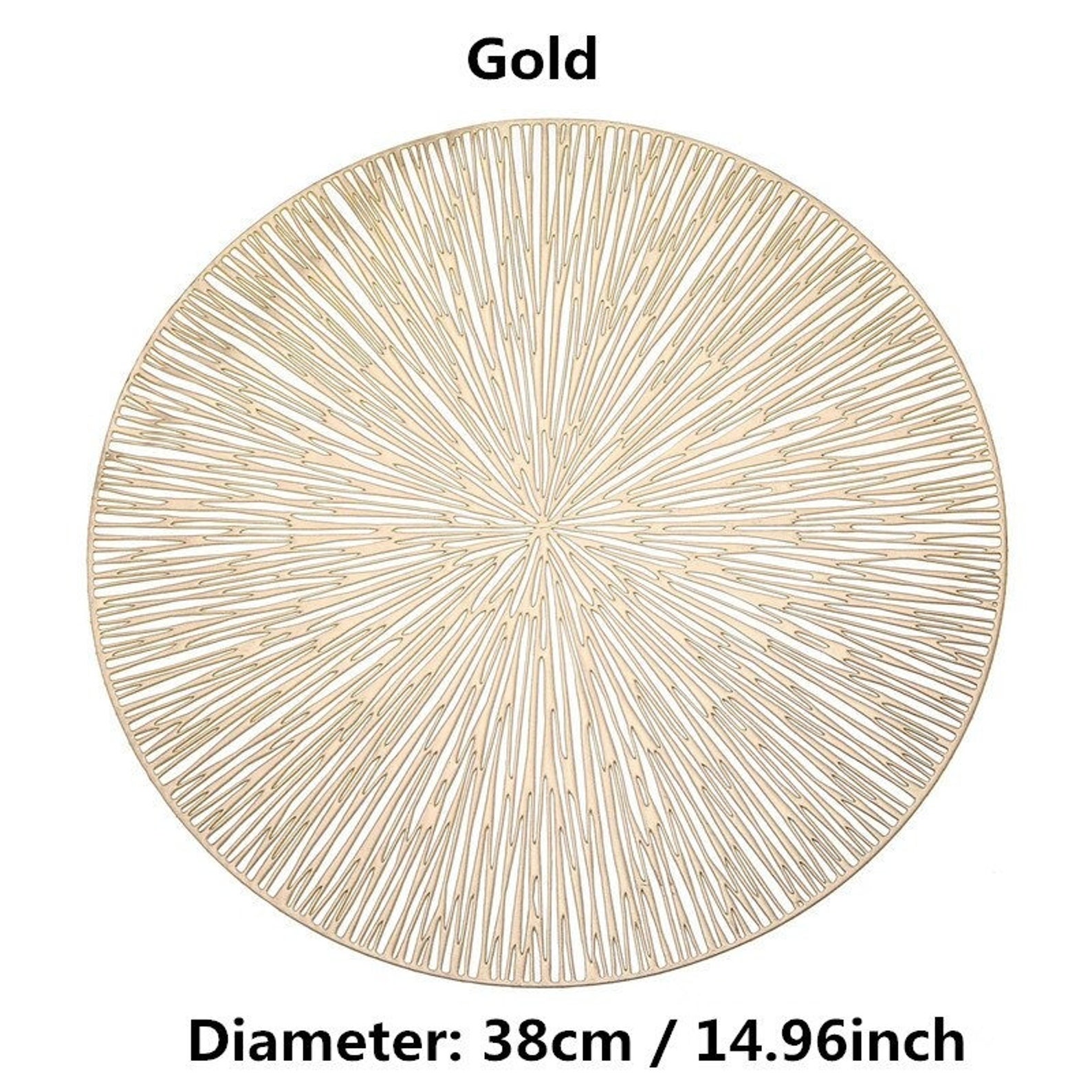 Luxurious Dinning/ Kitchen Table Mat Set Gold & Silver - Etsy