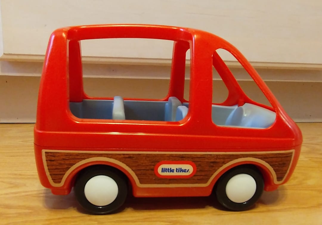 Vintage 90's Little Tikes Family Van Red Minivan Vehicle - Etsy