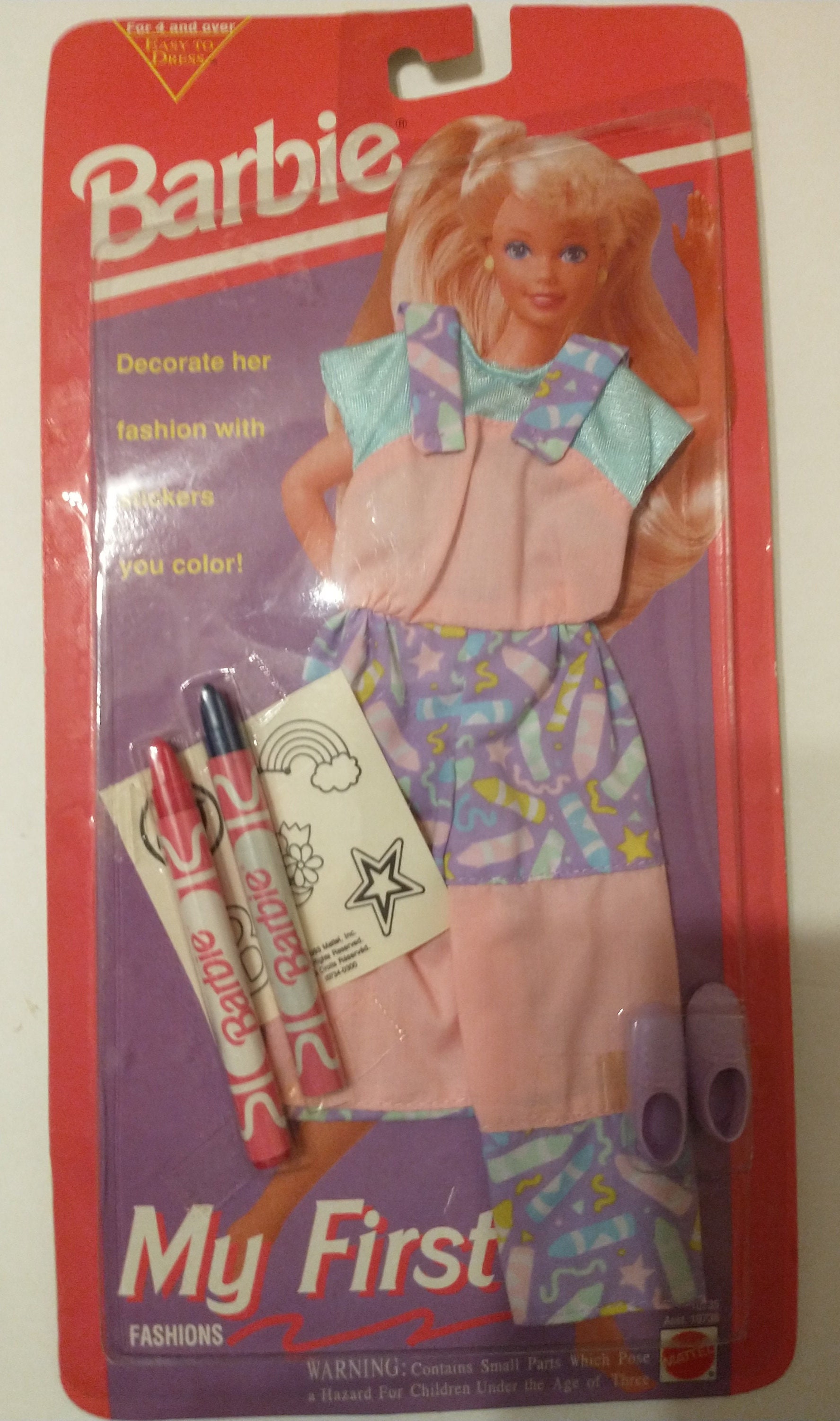 Vintage 1990's My First Barbie Outfit New in Sealed Package With ...