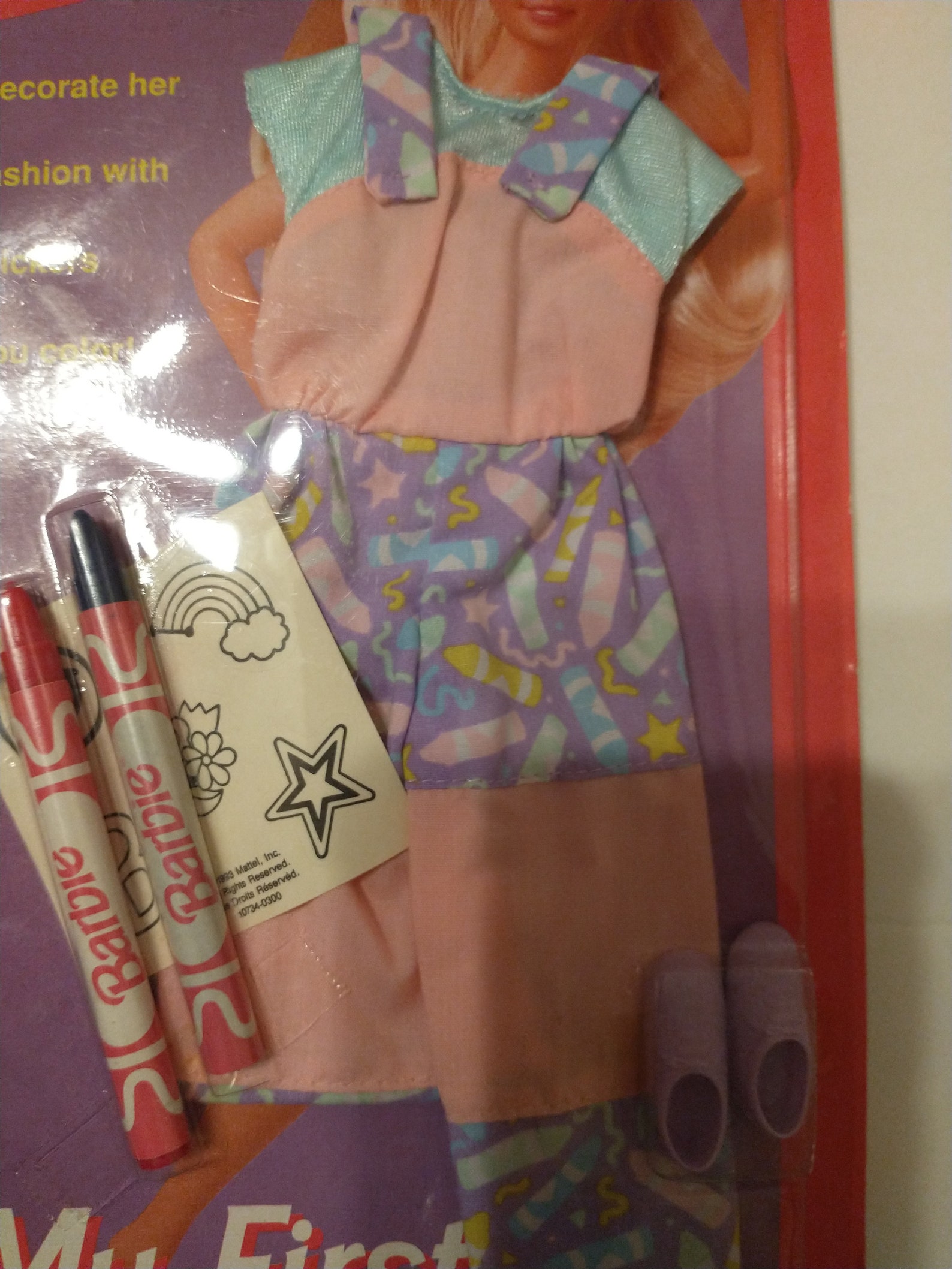 Vintage 1990's My First Barbie Outfit New in Sealed Package With ...