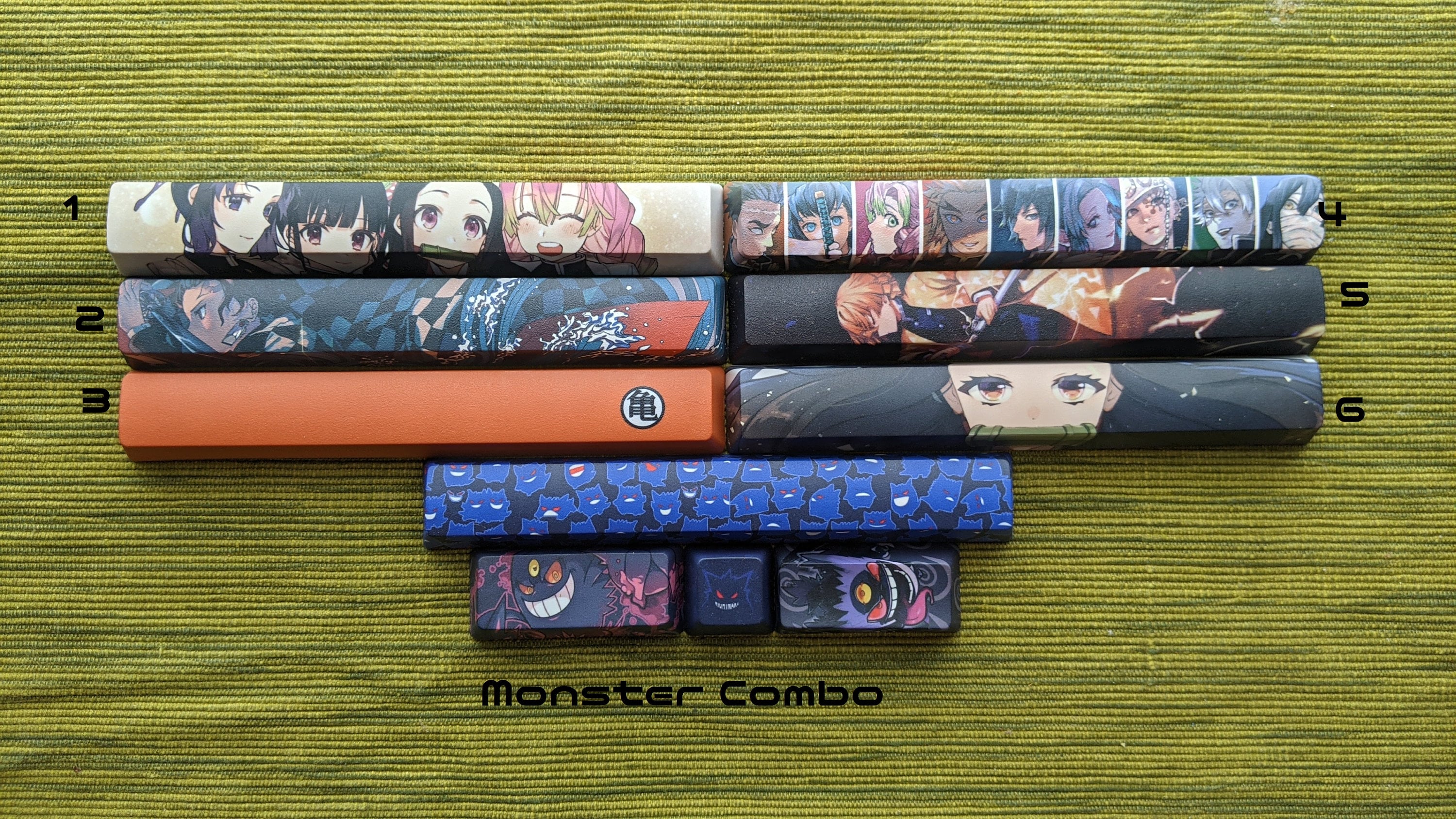 Anime Style Spacebar Keycap PBT Sets Fits Cherry MX Style - Etsy Singapore
