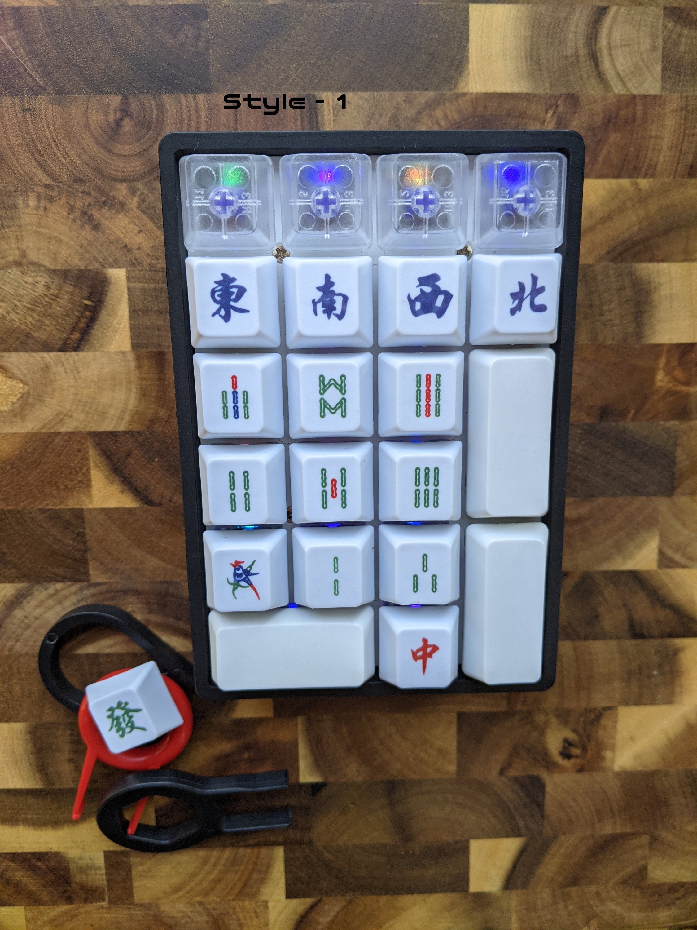 Numpad PBT Keycap Set Mahjong Chinese Characters - Etsy UK