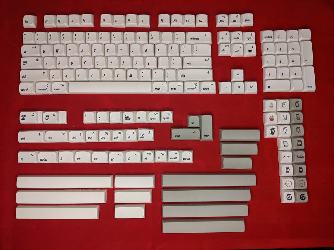 Mac Classic Style PBT Keycaps Set for Mechanical Keyboards W/ - Etsy