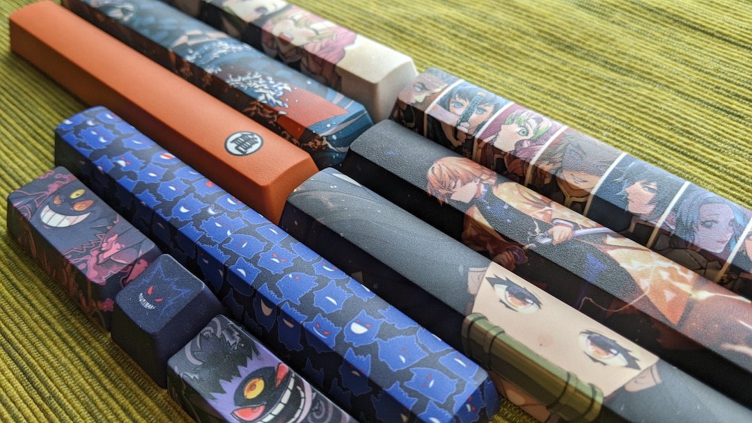 Anime Style Spacebar Keycap PBT Sets || Fits Cherry MX Style Mechanical ...