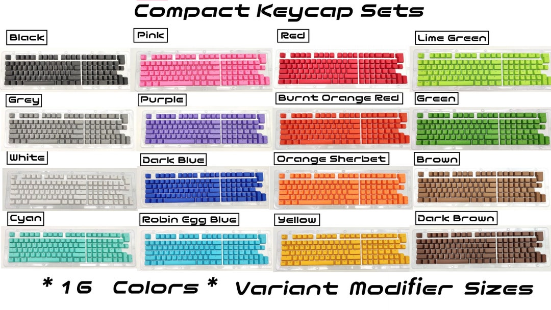 Compact Keycap Set Full Color PBT Backlit for Mechanical Keyboards ...
