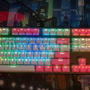 Build Your Own! * Dual-tone * Color 104 PBT Backlit Custom Keycap Set ...