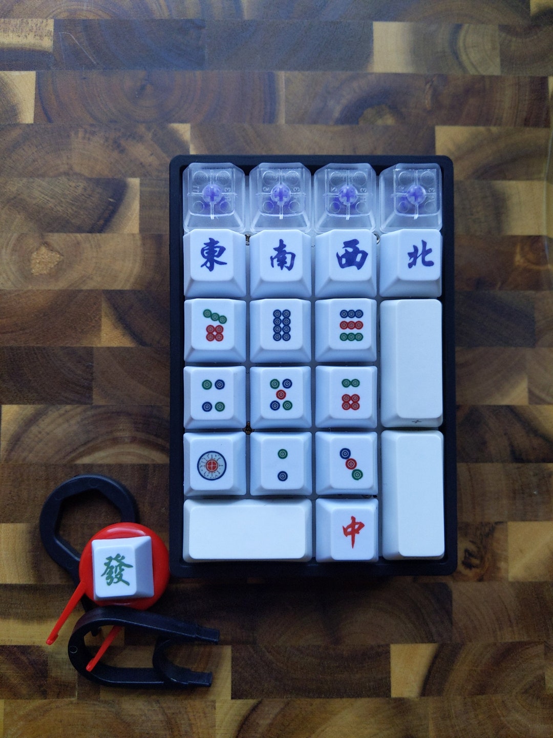 Numpad PBT Keycap Set Mahjong Chinese Characters Numberpad or Numerical ...