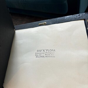 Vintage RARE 1950's Original Sim Flora Billings, Montana Photograph Sig ...