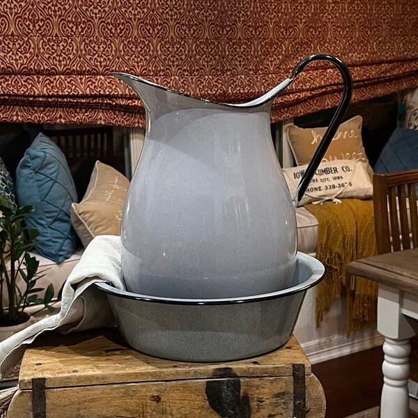 Enamelware Set - Etsy