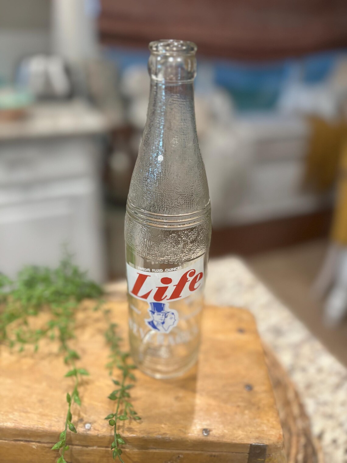 Vintage 1952 Life Brand Beverages Soda Bottle, Cedar Rapids, Iowa, 12 ...