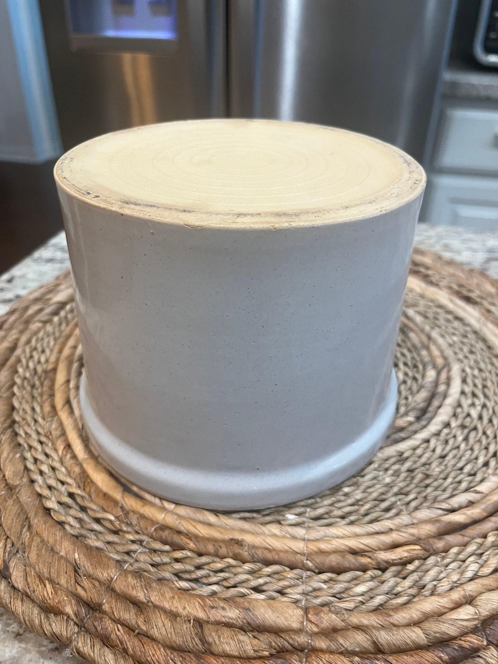 Vintage 1930's Rex Johncox, Onsted, Michigan Stoneware Butter Crock ...